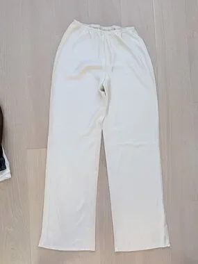Reformation | Pants & Jumpsuits | Reformation Cream Satin Gala Pants ...